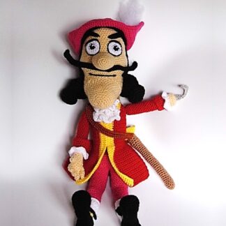 Captain Hook Amigurumi Pattern - Sueños Blanditos