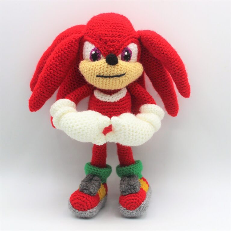Knuckles Amigurumi Pattern (Sonic the Hedgehog) - Sueños Blanditos