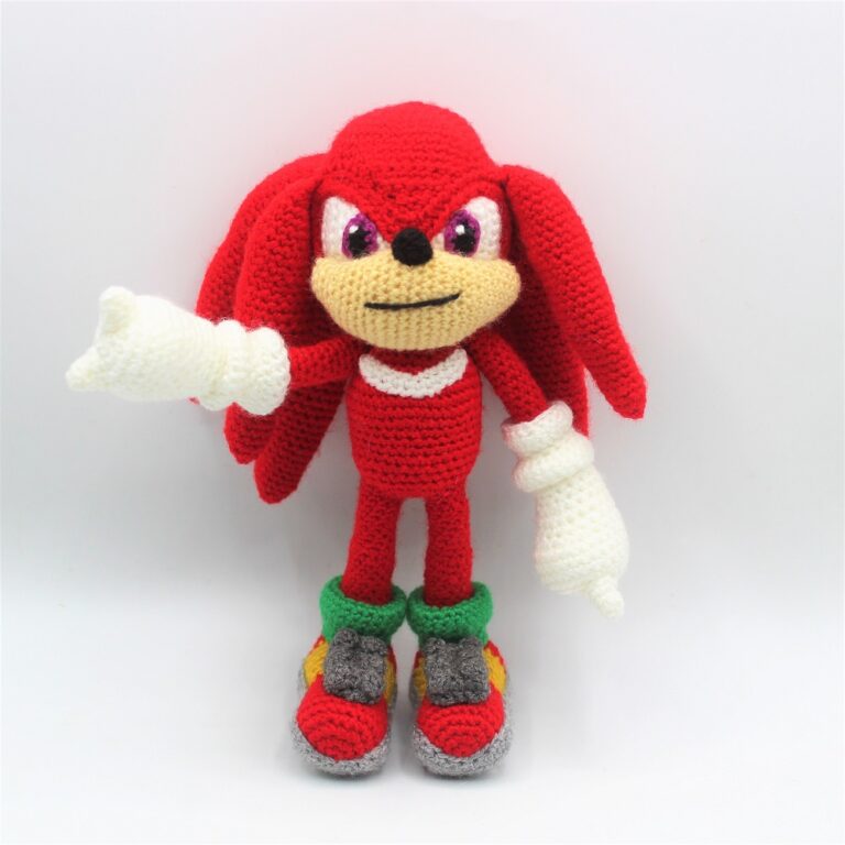 Knuckles Amigurumi Pattern (Sonic the Hedgehog) - Sueños Blanditos